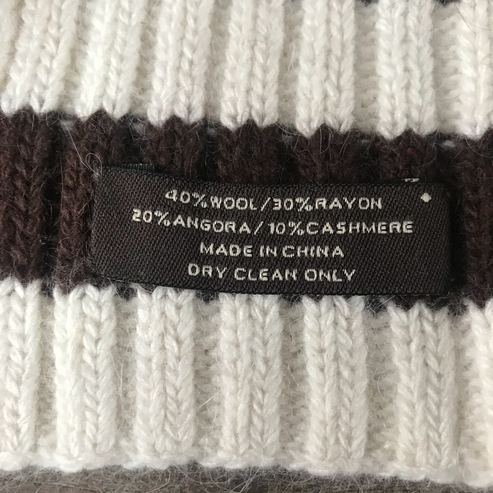 Coach Cashmere/Angora Scarf & Glove Set - Gem